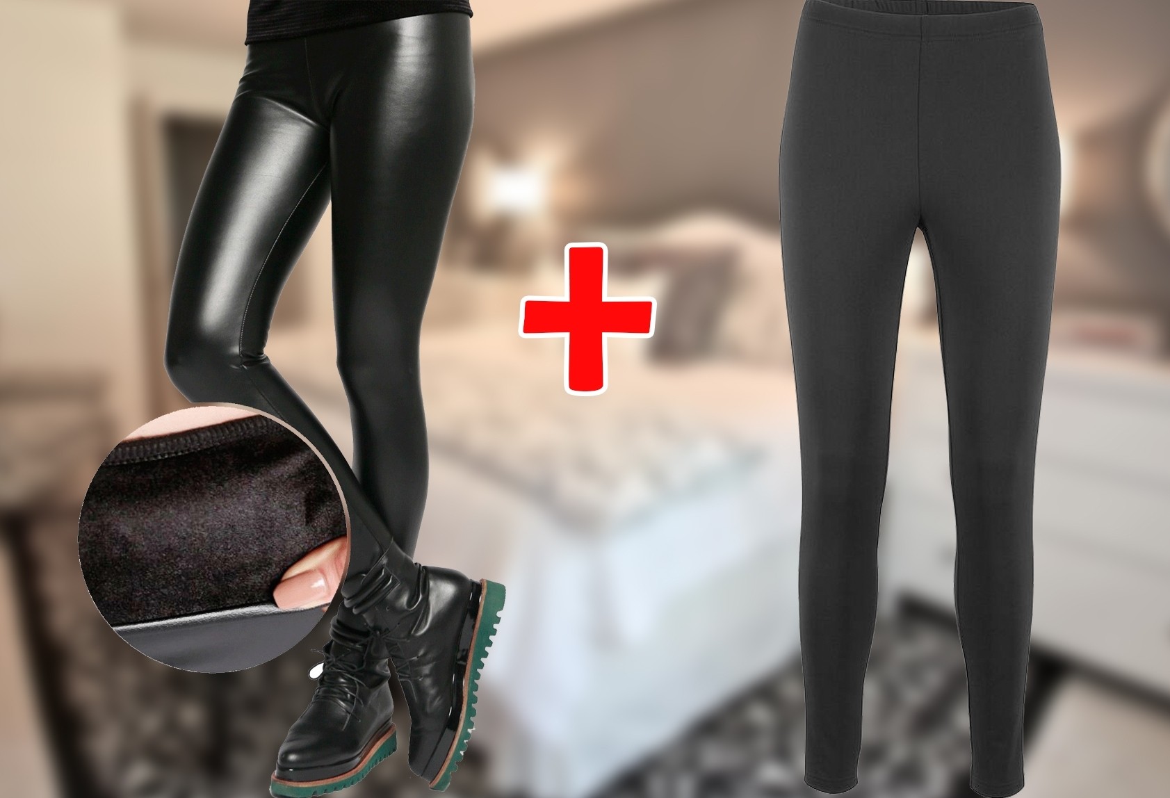 Cumpara Pachet promotional Colanti imitatie piele imblaniti si Colanti ...